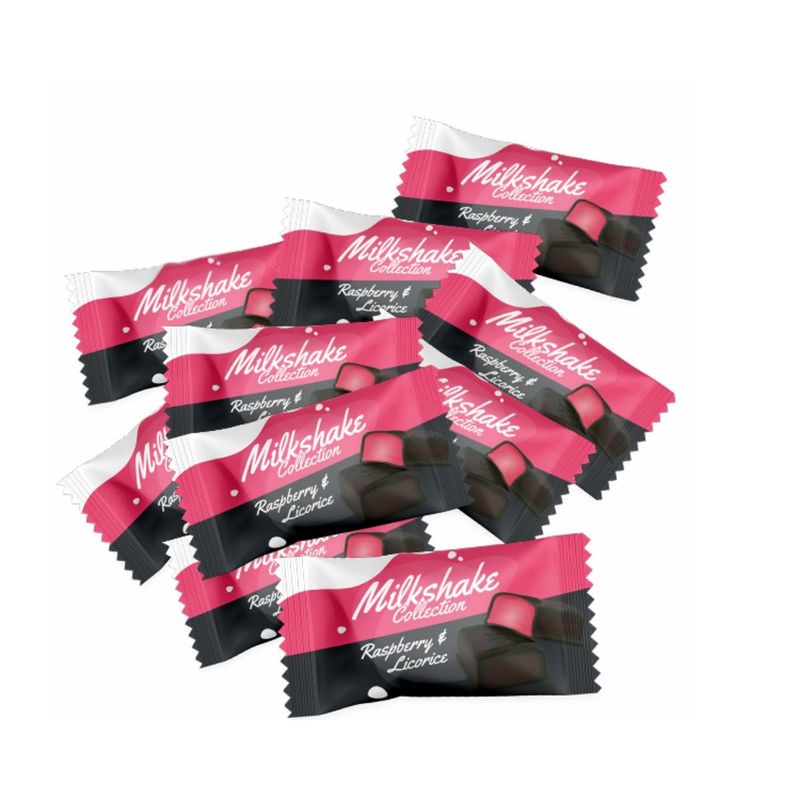 Milkshake Collection Raspberry & Licorice 100g | | Fri frakt over 500,-